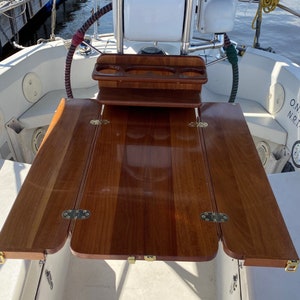 Sailboat Cockpit Table - in Makore - Etsy