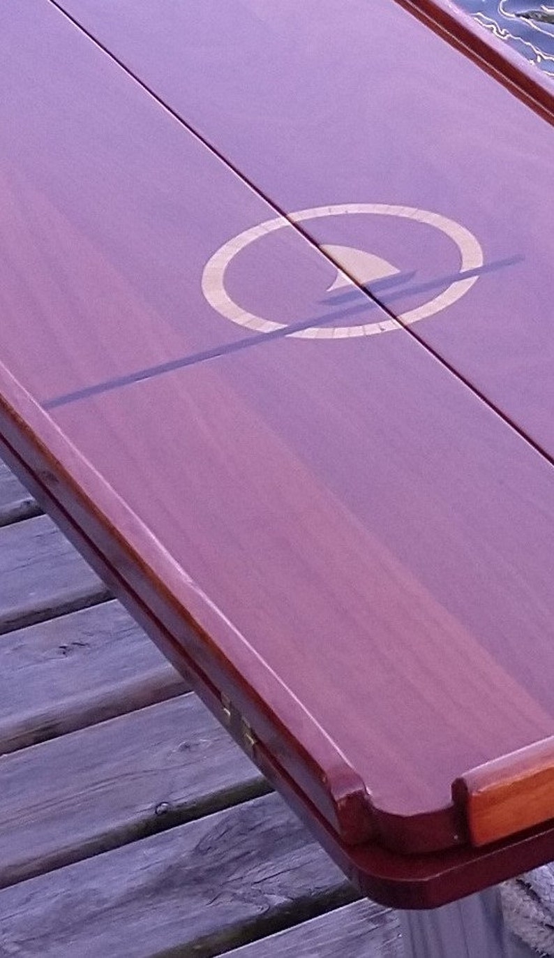 Pedestal Mounted Cockpit Table in Makore - Etsy