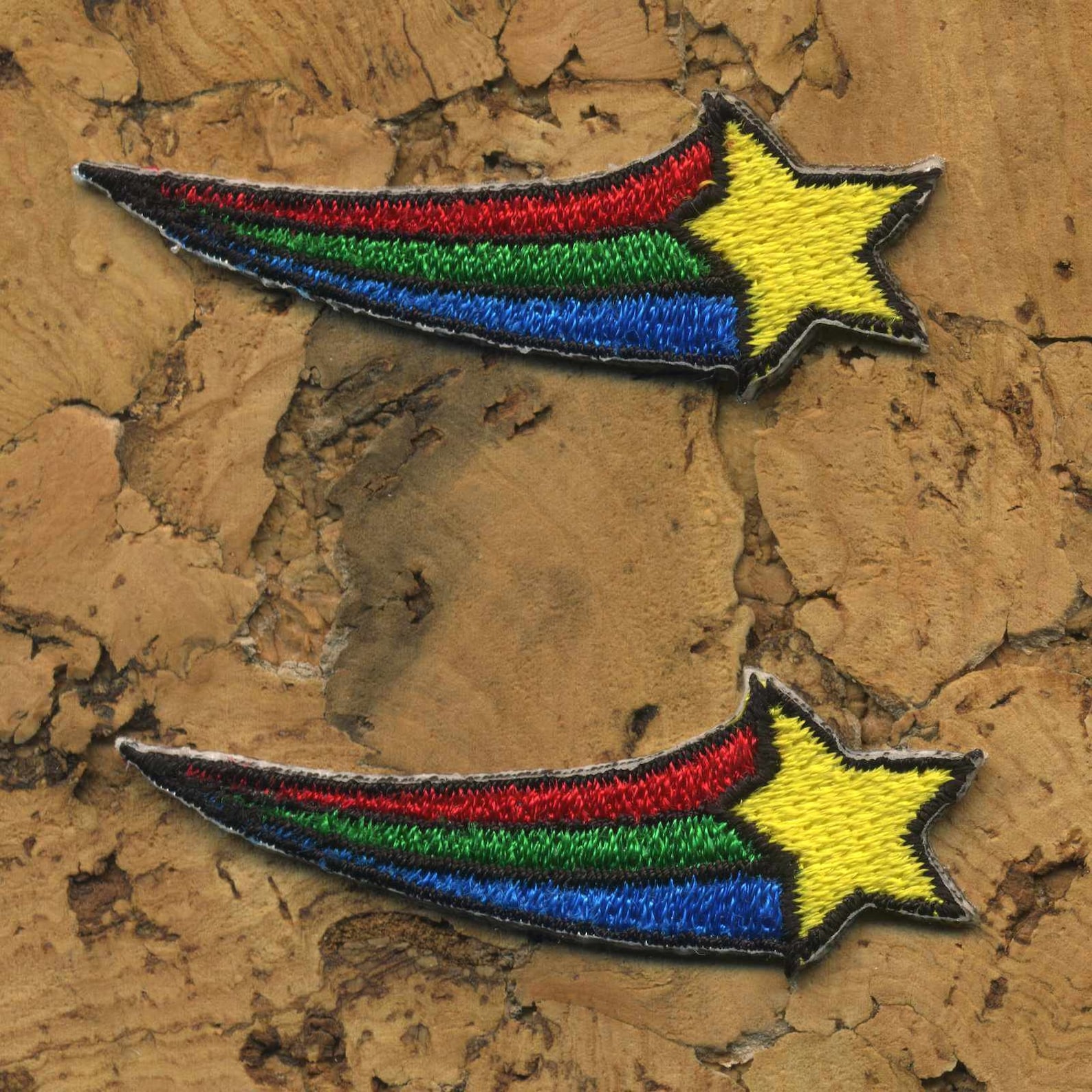 Patch Shooting Star Small Colorful Set of 2 Patch - Etsy