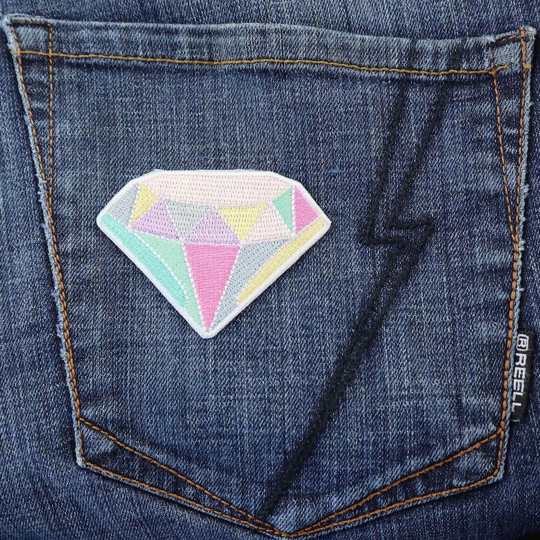 Patch Diamond Jewel Colorful Pastel Patch - Etsy