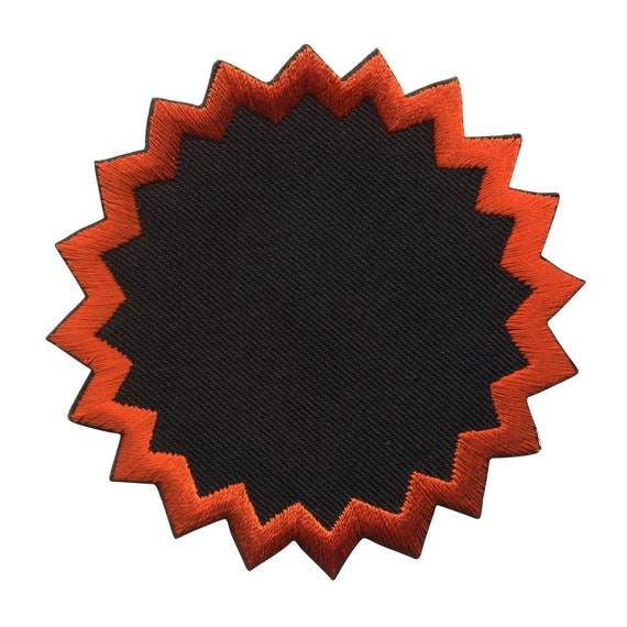 Patch Bicycle patch black and orange 8 cm patch | Etsy