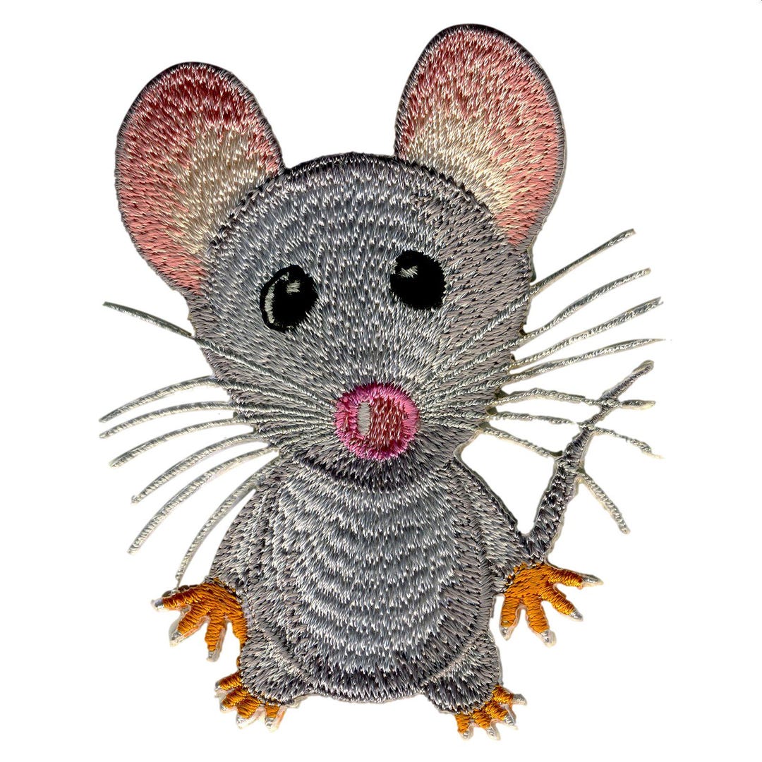 Patch Mouse Little Mouse Grey Patch - Etsy