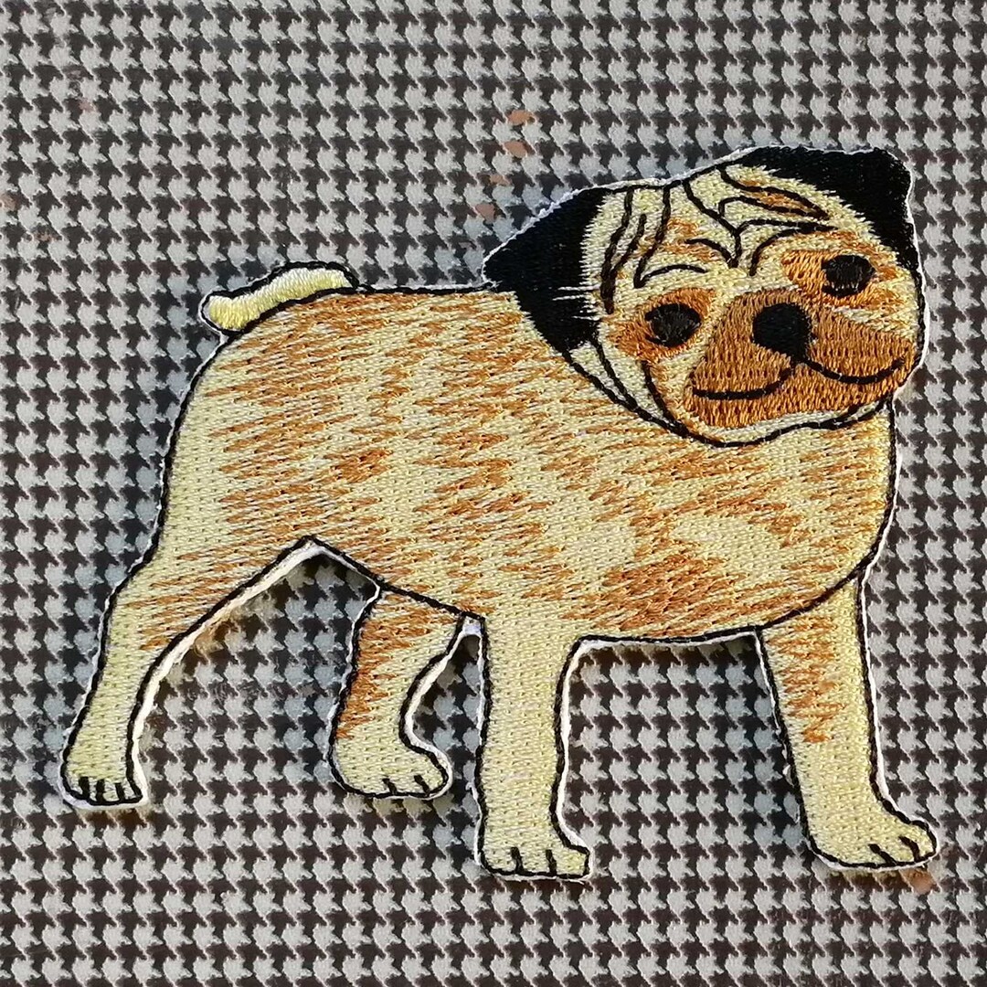 Patch Dog Pug Patch - Etsy