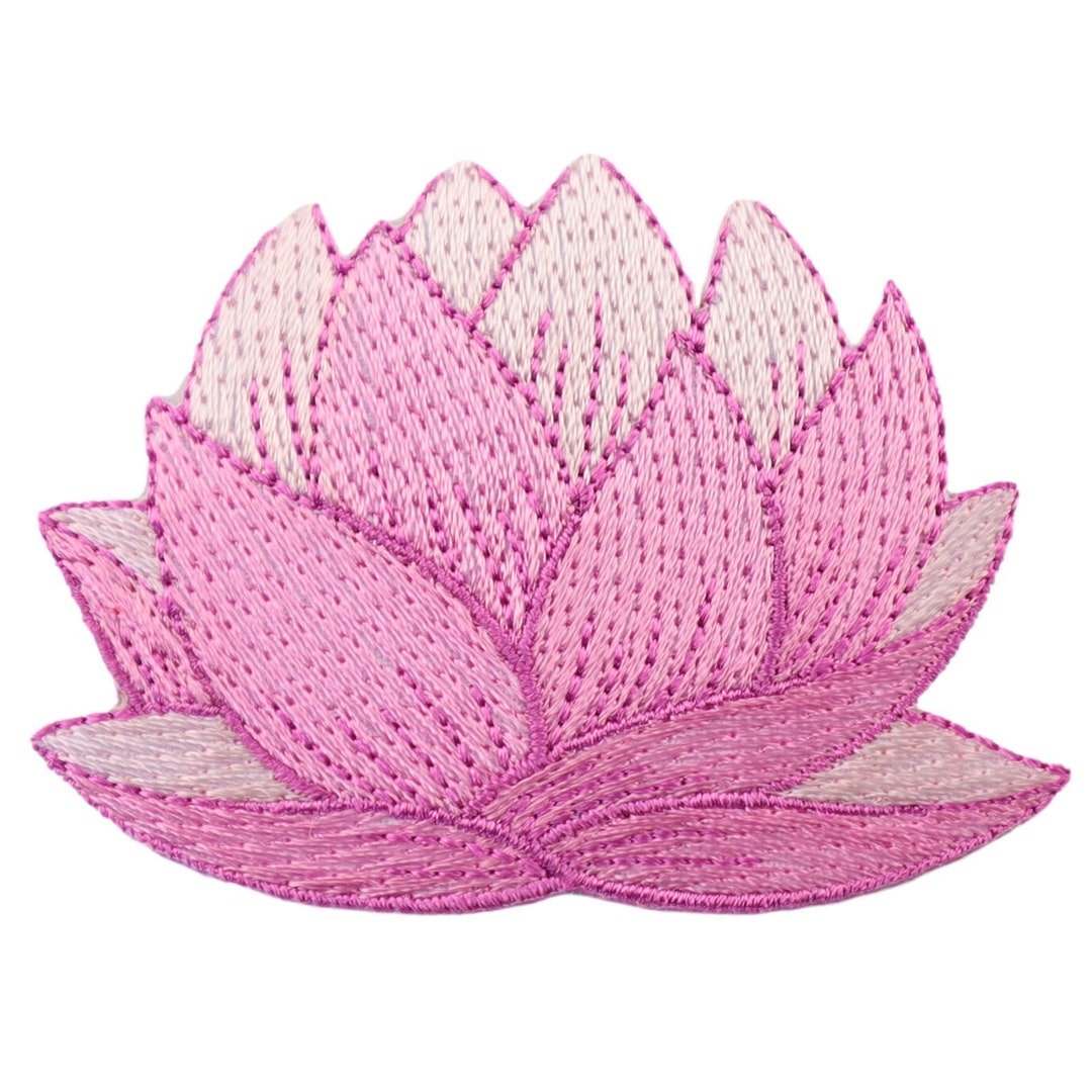 Patch Lotus Flower Blossom Pink Patch - Etsy