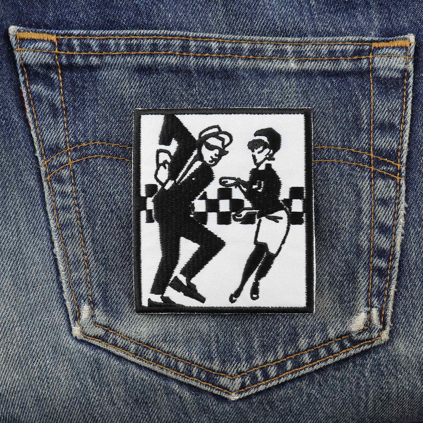Patch SKA Dancer Couple Man Woman Black and White Patch - Etsy