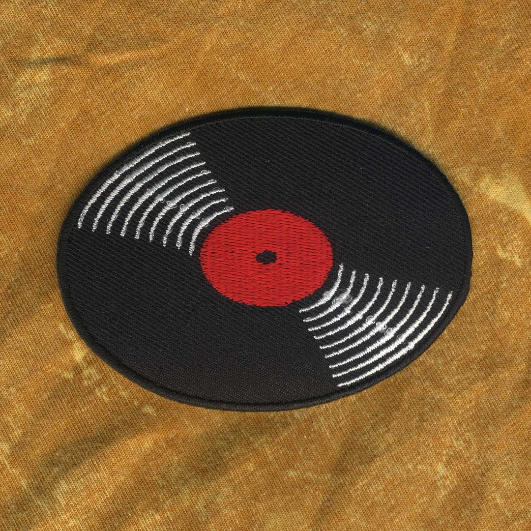 Patch Record Red and Black Patch - Etsy