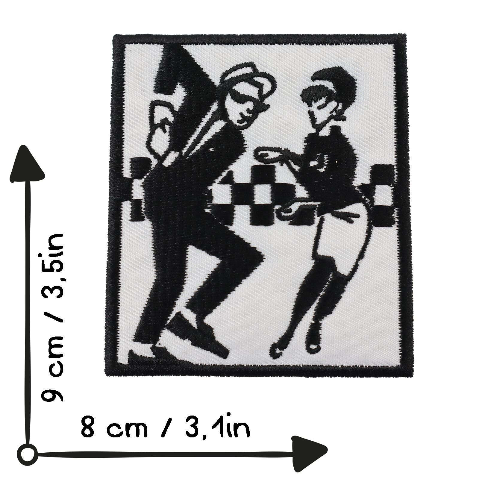 Patch SKA Dancer Couple Man Woman Black and White Patch - Etsy