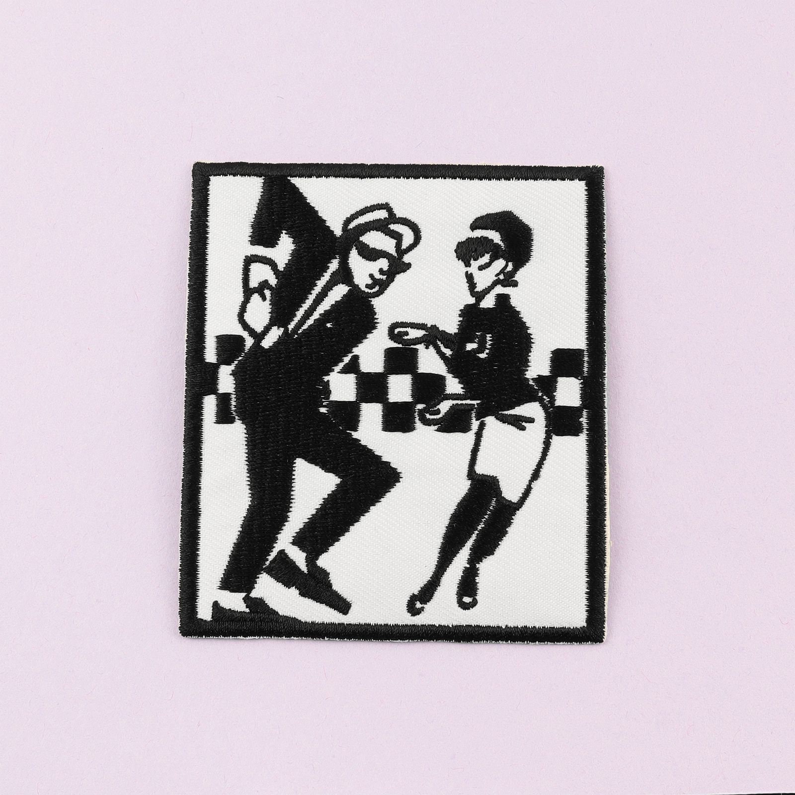 Patch SKA Dancer Couple Man Woman Black and White Patch - Etsy