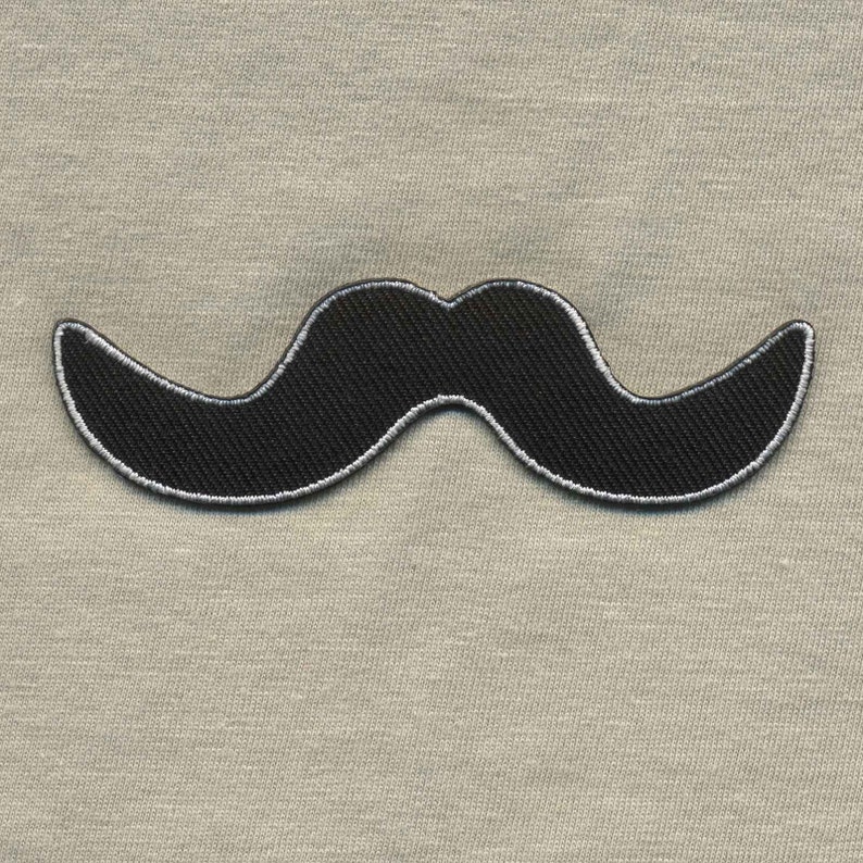 Patch Mustache Curved Mustache Marcel Proust Sticker - Etsy