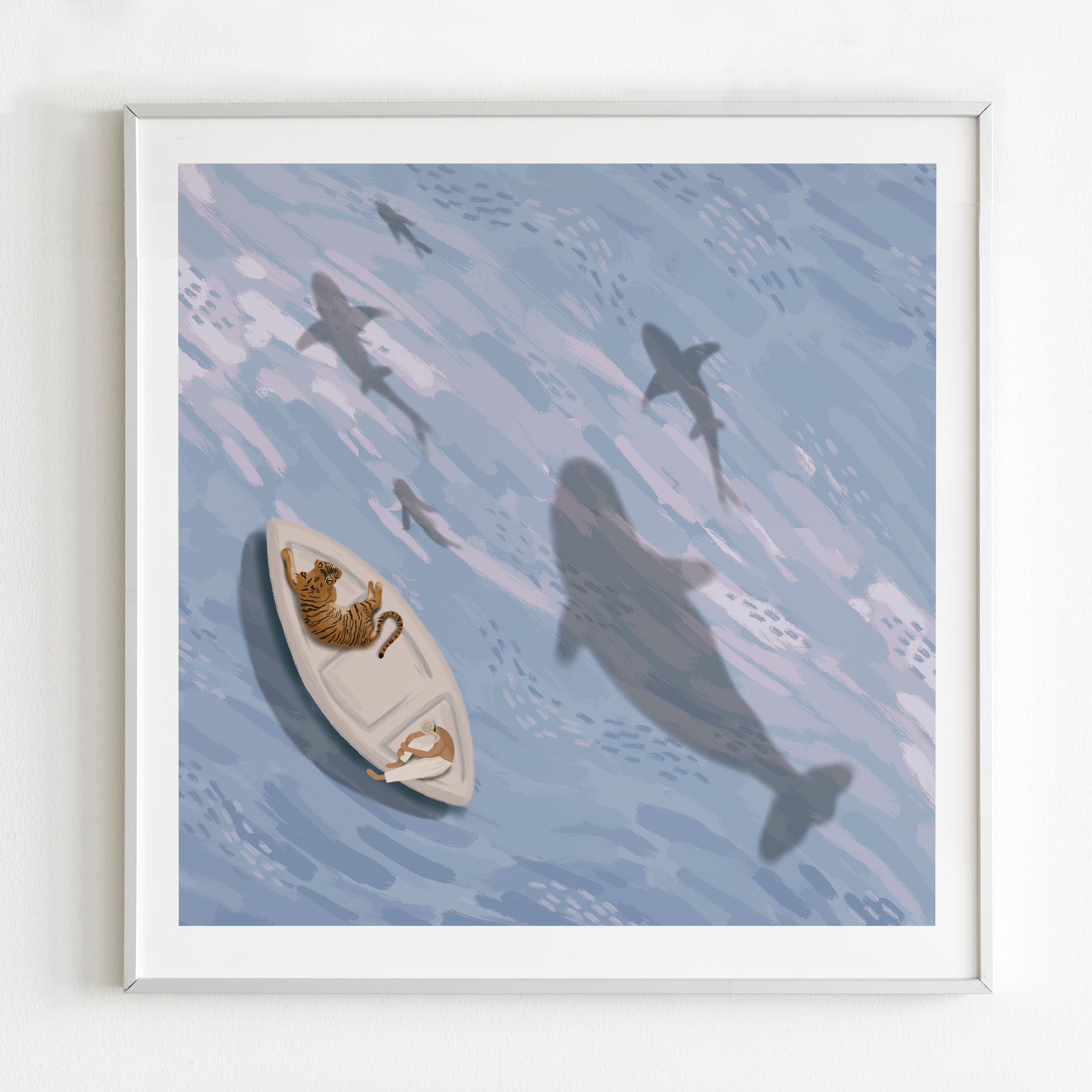 Life of Pi Art Print Summer Illustration Beach - Etsy