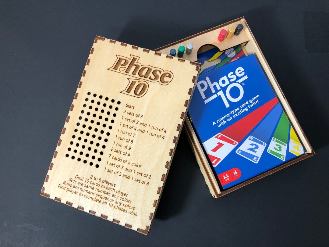 Phase 10 Game Box Includes Official Cards. Family Card Game. - Etsy