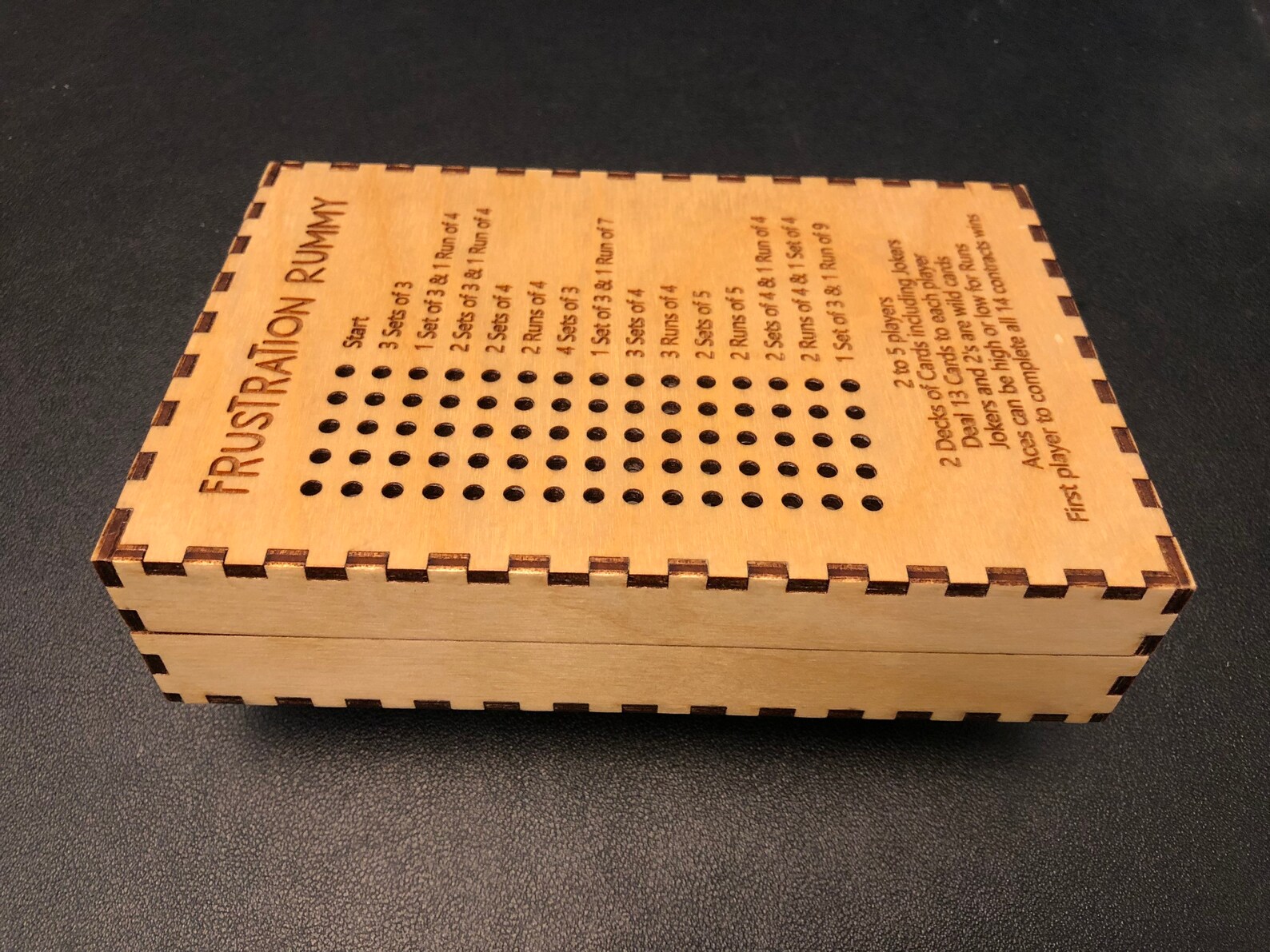 Frustration Rummy Game Box Set. Rummy Card Game. Message for - Etsy
