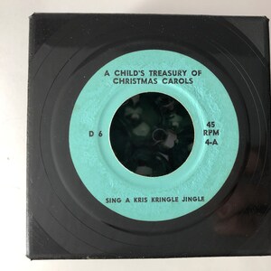 Christmas Record Box - Vintage 45 Repurposed Vinyl Record Box ...