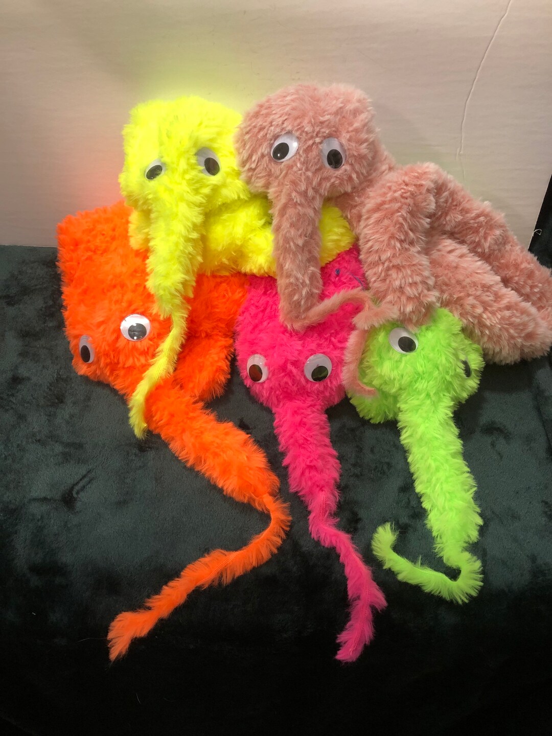 Worm on a String Plush Soft Hand-knit Super Flexible - Etsy