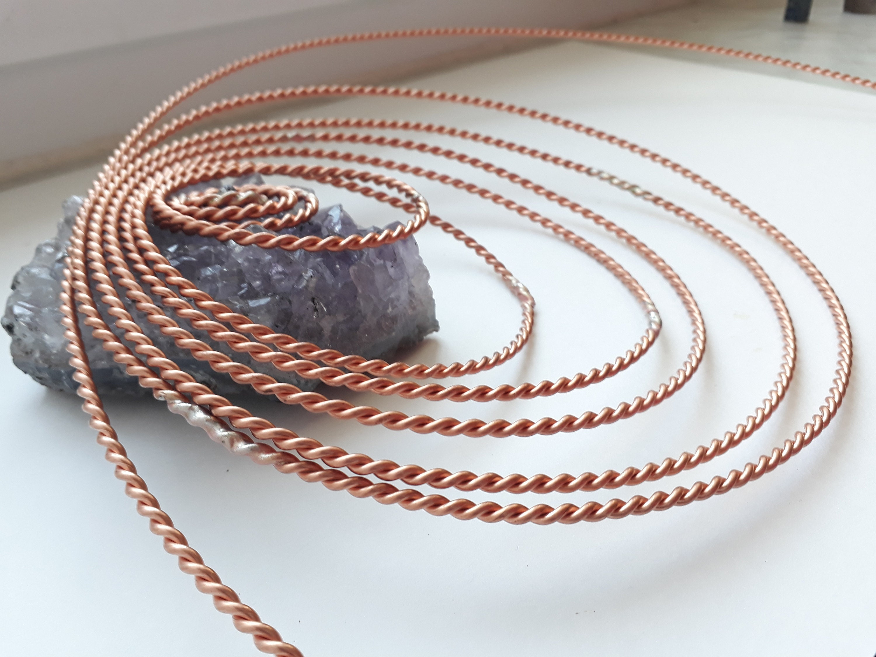 Copper Tensor Ring Straight Line Cubit 333 Mhz Energy Balance - Etsy ...