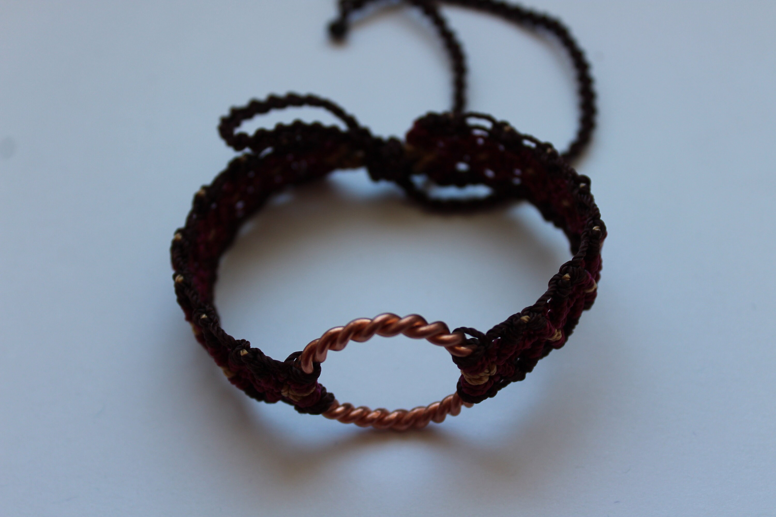 Macramé Bracelet With a Tensor Ring 1/32 Empowerment New Cubit | Etsy