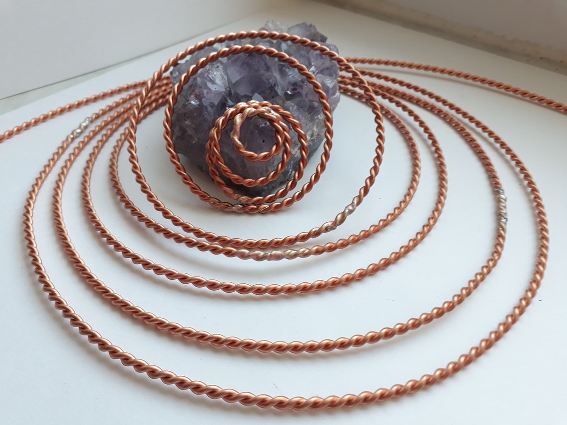 Copper Tensor Ring Straight Line Cubit 333 Mhz Energy Balance - Etsy