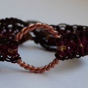 Macramé Bracelet With a Tensor Ring 1/32 Empowerment New Cubit | Etsy