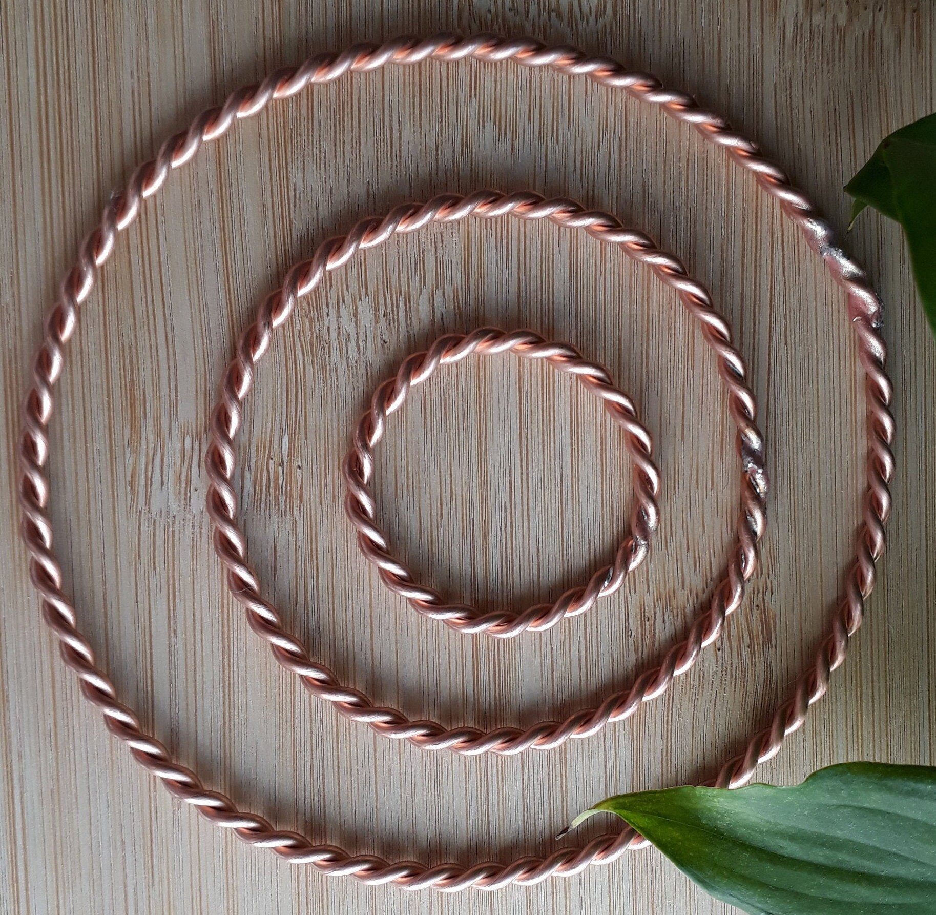 Copper Tensor Ring Trio Set of Lost Cubit Tensor Ring Sacred - Etsy