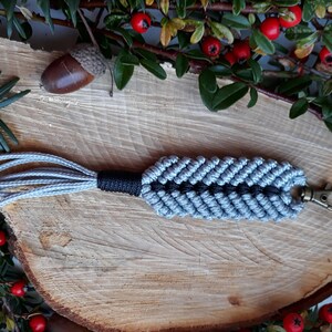 Macrame Paracord Large Red Keychain Handmade Macrame Keyring - Etsy
