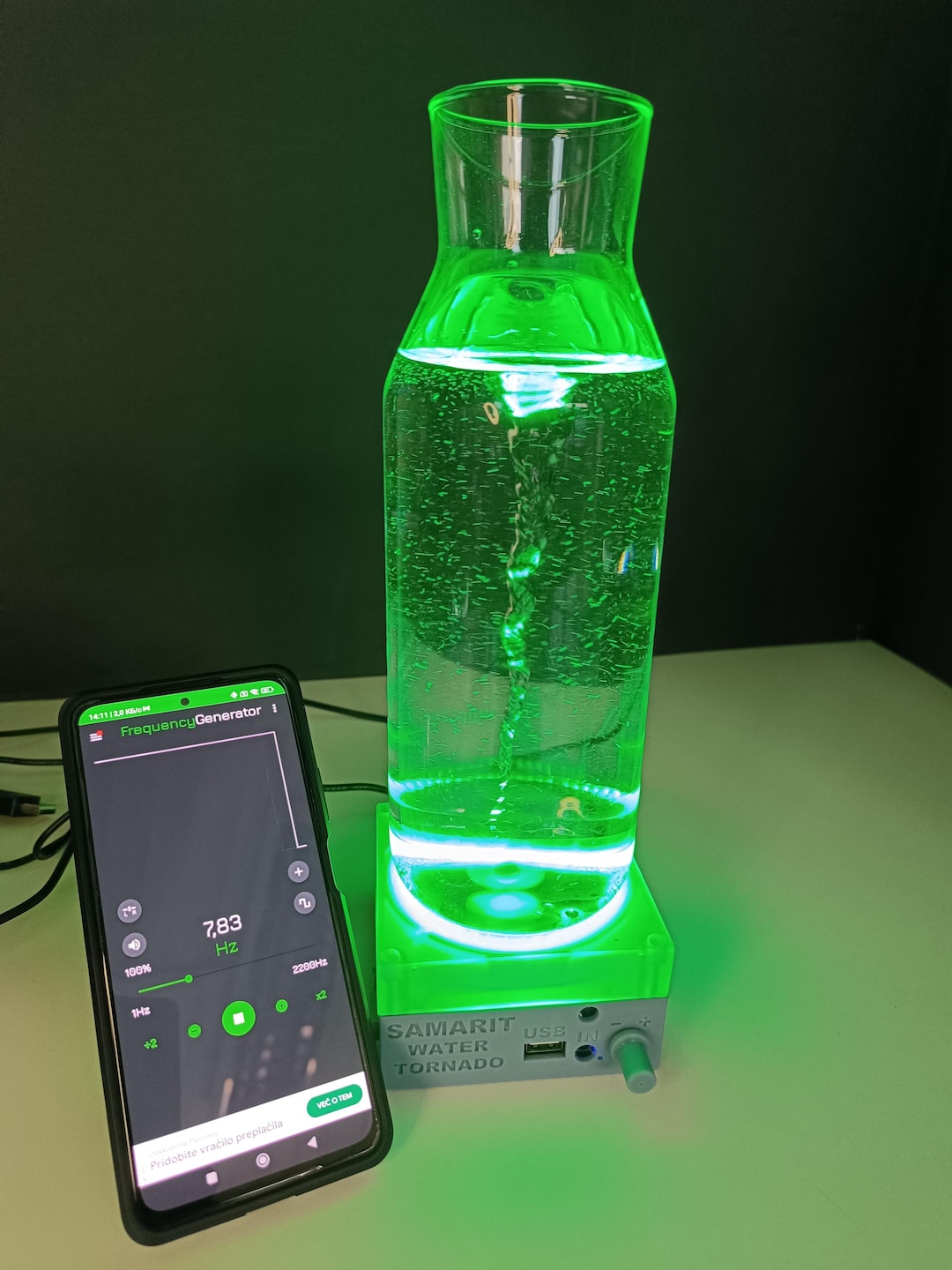 Whirlpool Multi Scalar Waves Charger Structured Water Tornado Light ...