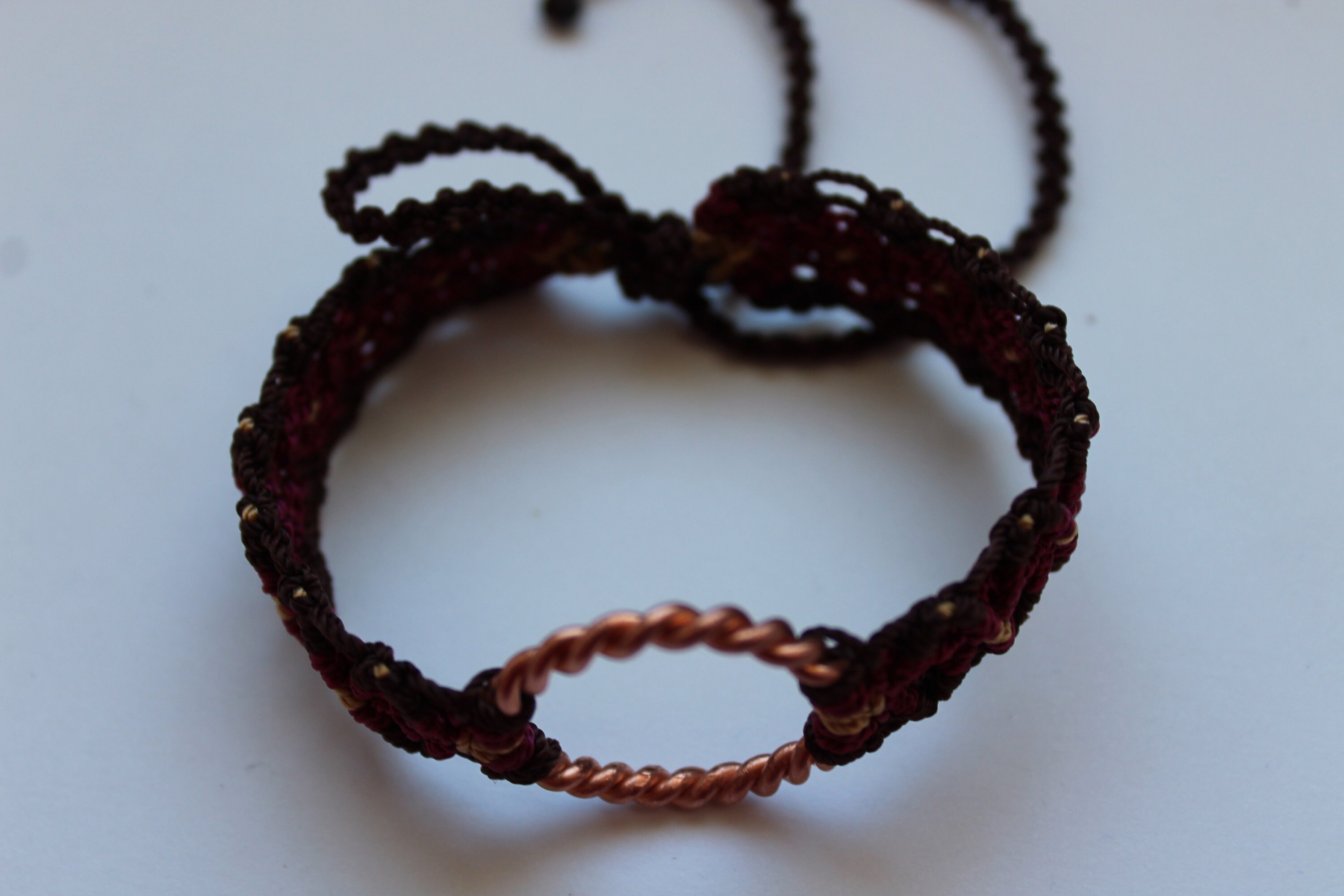 Macramé Bracelet With a Tensor Ring 1/32 Empowerment New Cubit | Etsy