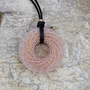 Copper 12 X 2 Directions Spirals Torus Pendant 6 Cm Active Resonance ...