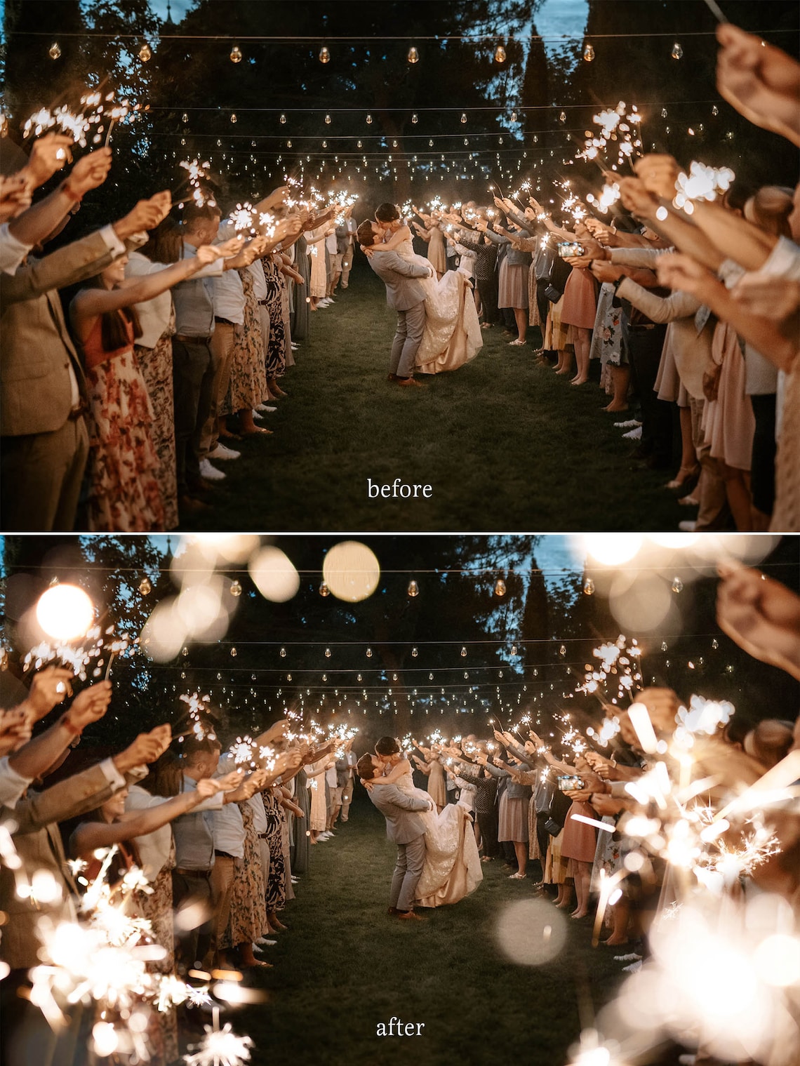 Sparkler Overlays for Photoshop, Wedding Sparkler, Sparkler Exit ...