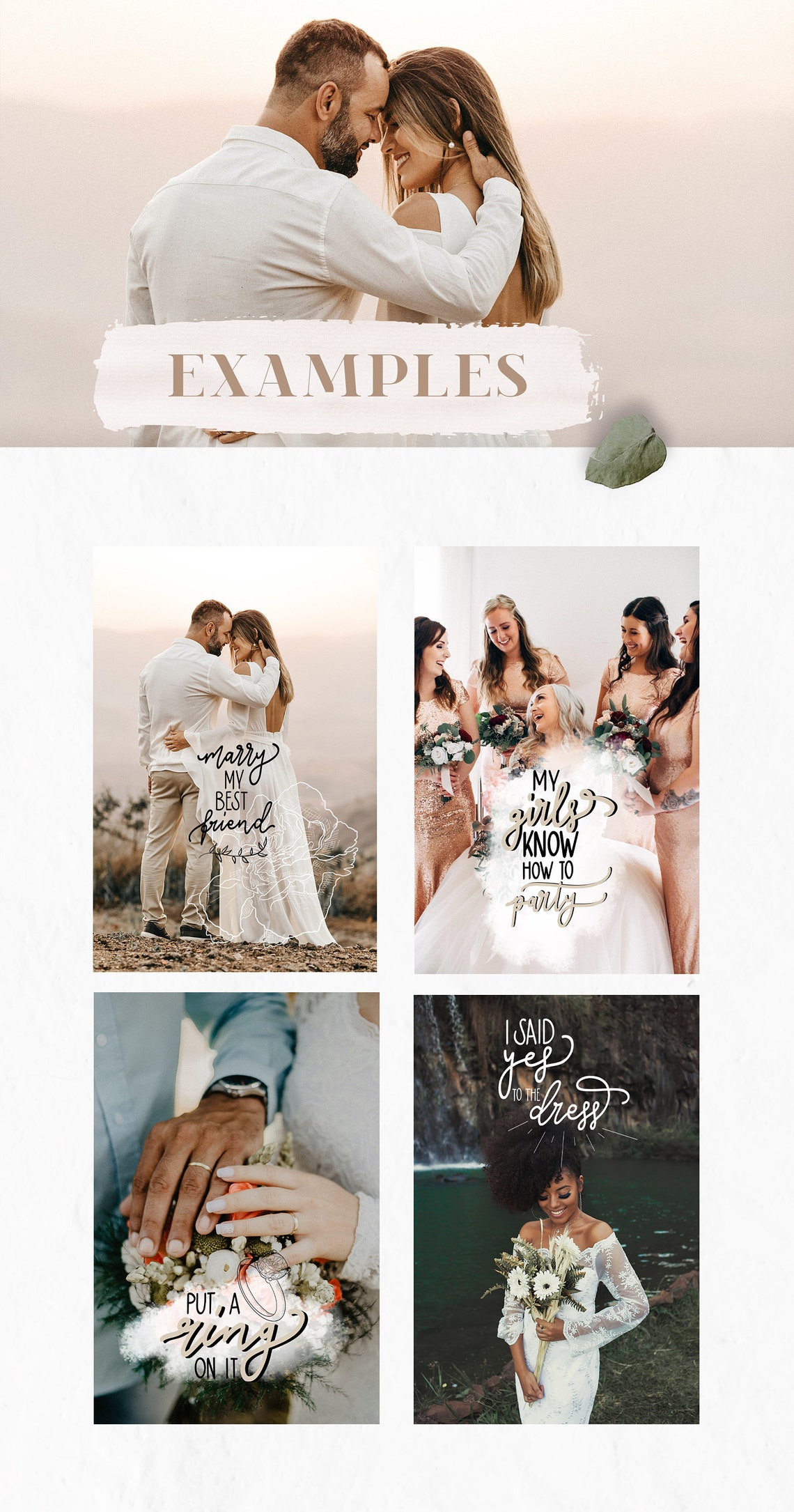 100 Wedding Insta Story Sticker Set | Instagram Stories Story Sticker ...