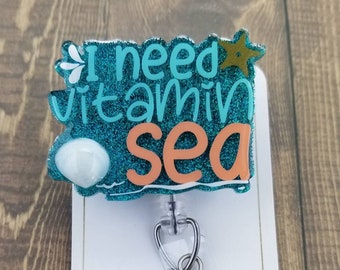 Beach Badge Reel | Etsy