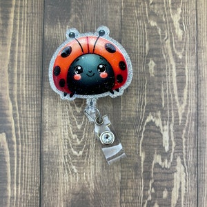 Ladybug Badge Reel, Badge Reel for Nurse, Teacher Badge Reel, Badge ...