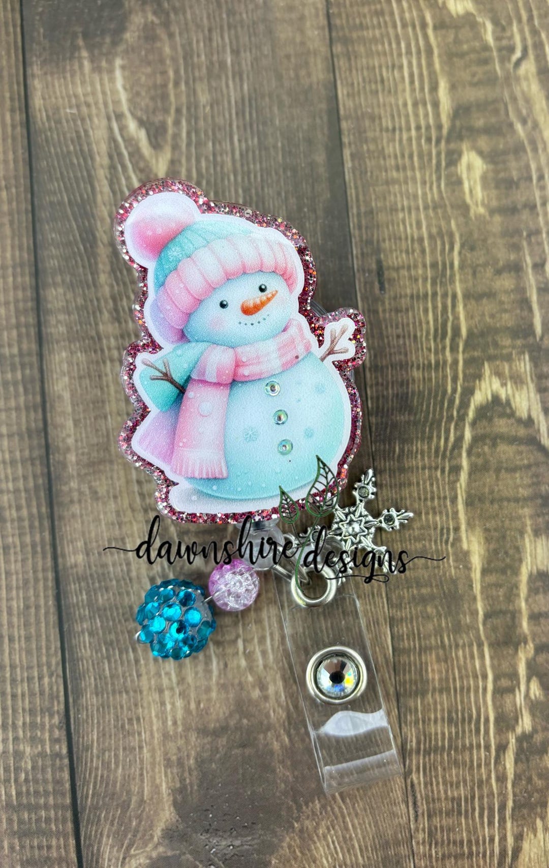 Snowman Badge Reel, Winter Badge Holder, Badge Reel for Ma, Badge Reel ...