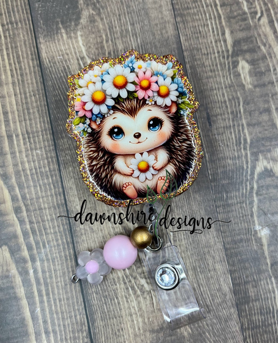 Hedgehog Badge Reel, Hedgehogbadge Holder, Cute Animal Badge, Badge ...