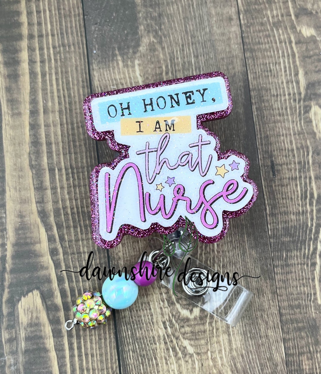 Funny Nurse Badge, Nurse Badge Reel, Snarky Badge Reel, Retractable ...