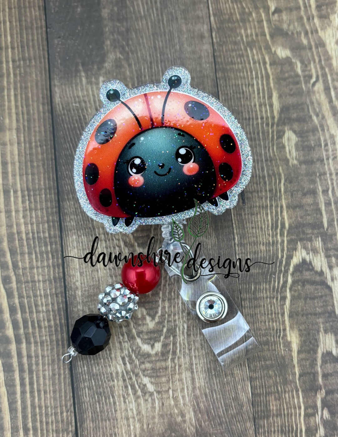 Ladybug Badge Reel, Badge Reel for Nurse, Teacher Badge Reel, Badge ...