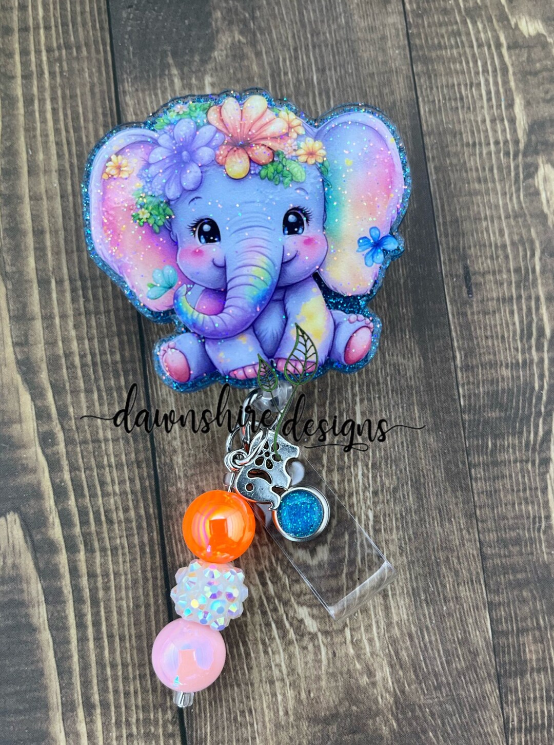 Elephant Badge Reel, Elephant Badge Holder, Cute Animal Badge, Badge ...