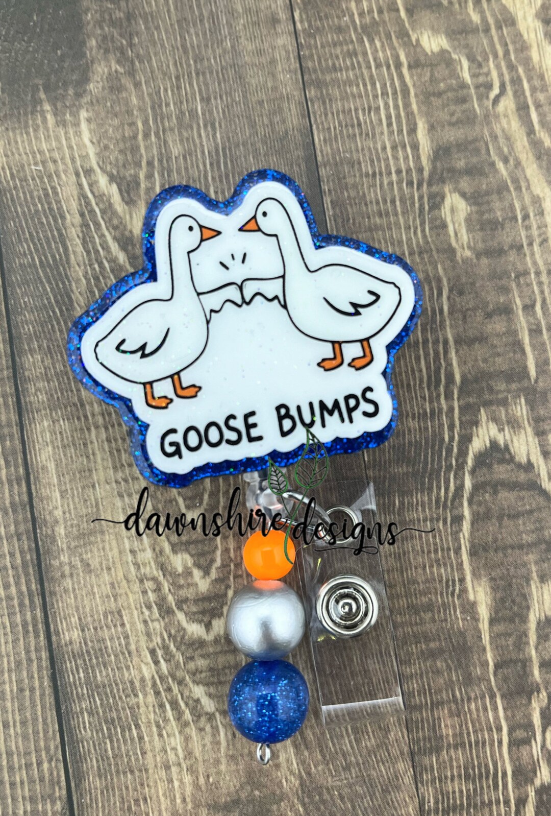 Goose Bumps Badge Reel, Goose Badge Holder, Badge Reel for Nurse ...