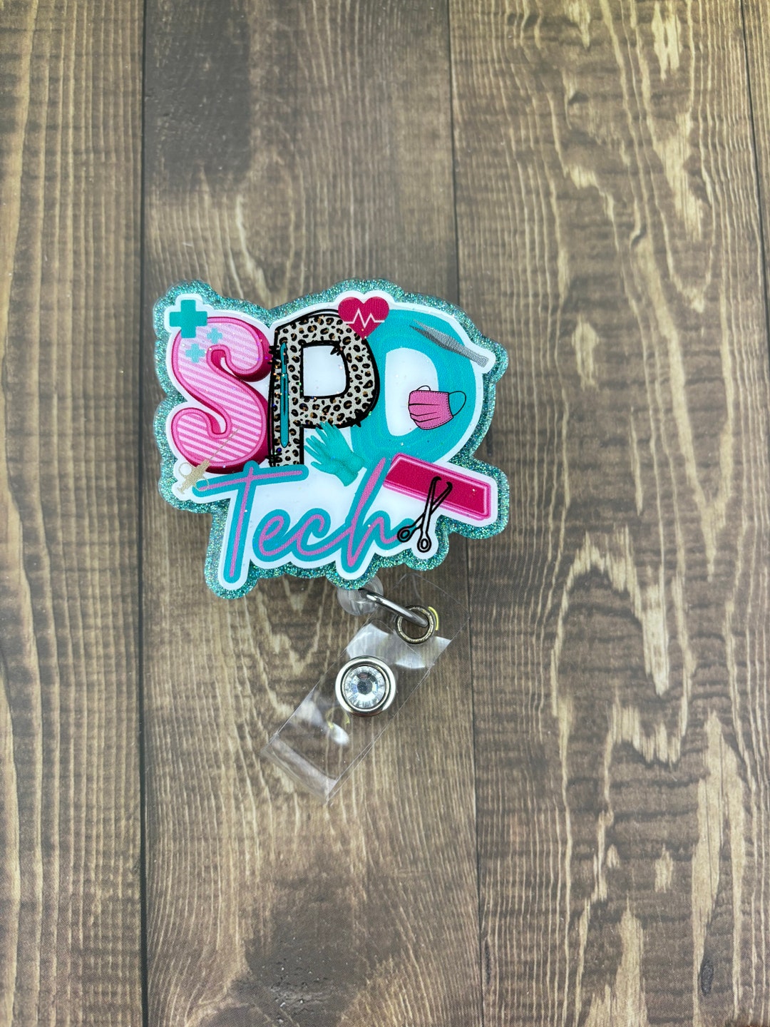 SPD Tech Badge Reel, Badge Holder for Sterile Processing Department ...