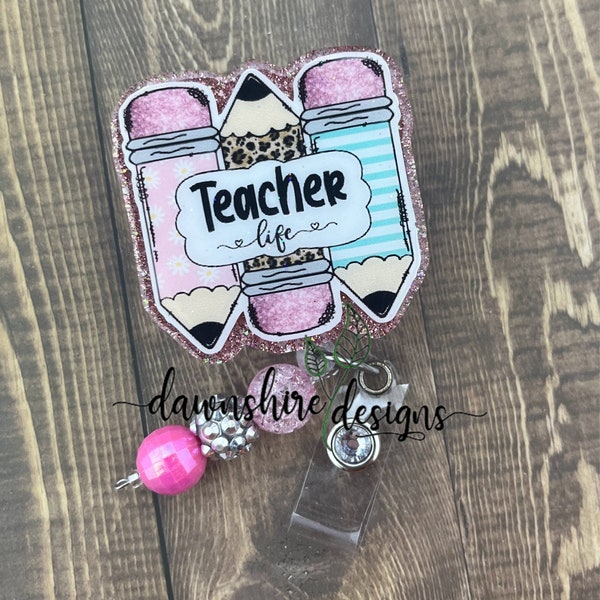 Teacher Badge Holder Svg - Etsy