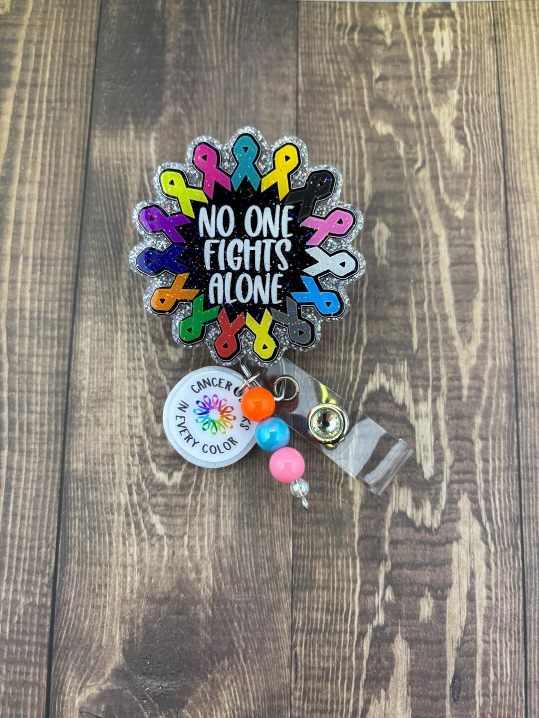 Cancer Awareness Badge Reel. Ribbon Badge Reel, Badge Reel for Oncology ...