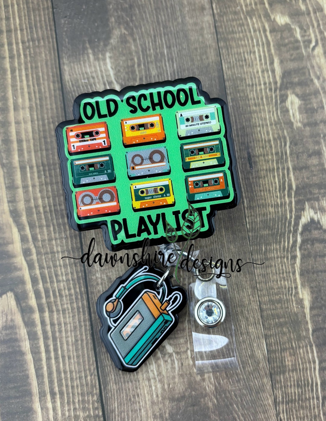Old School Playlist Badge, Retro Badge, Gen X Badge, Badge Reel for ...