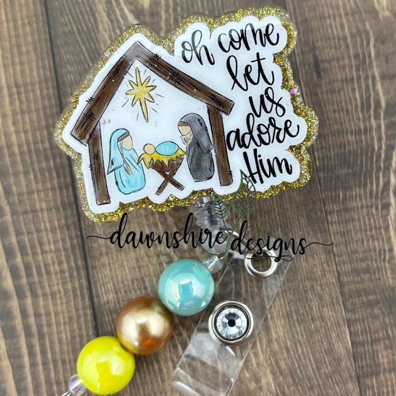 Nativity Cute Badge Reel - Etsy