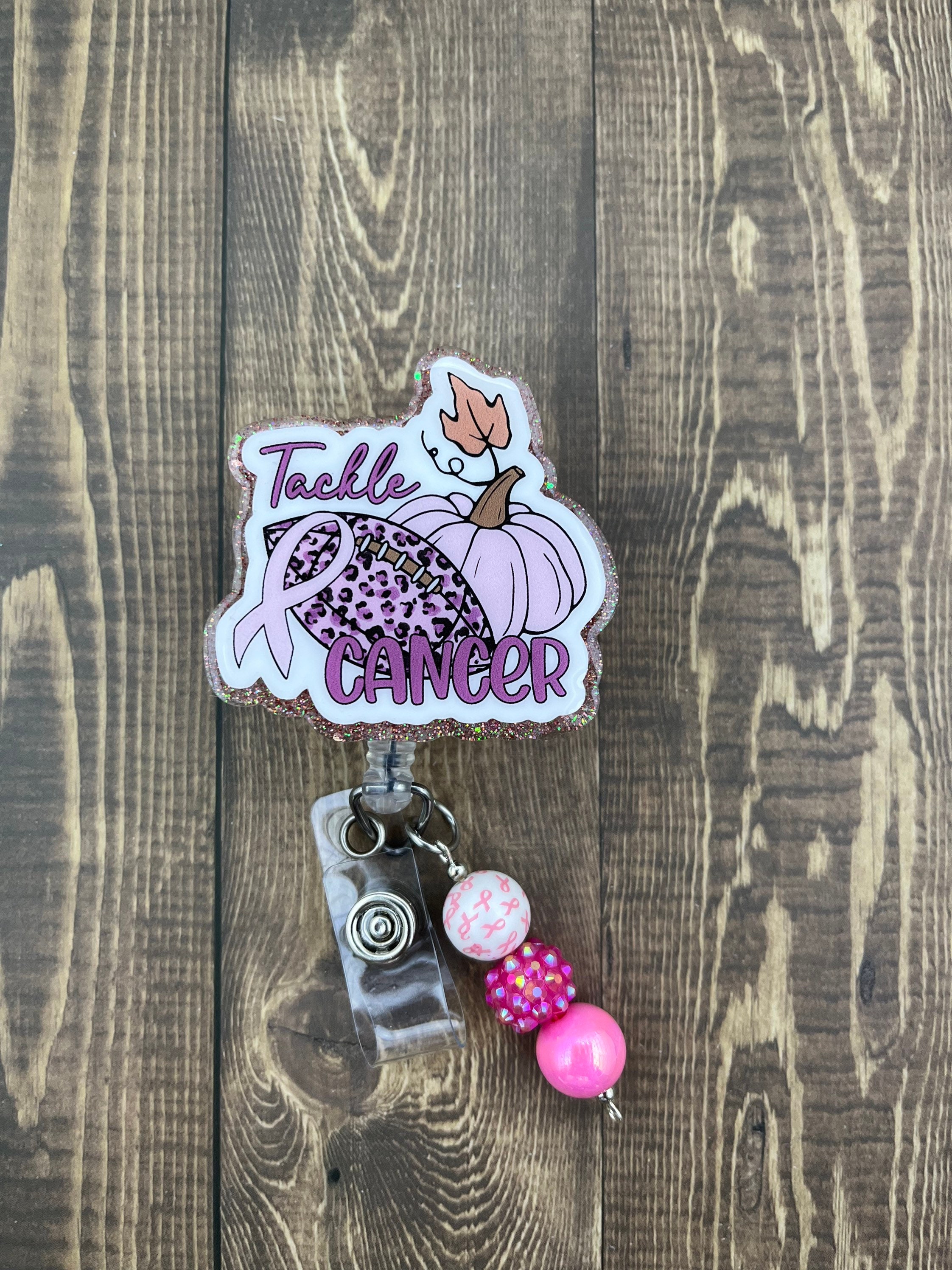 Breast Cancer Badge Cancer Awareness Badge. Badge Reel for - Etsy