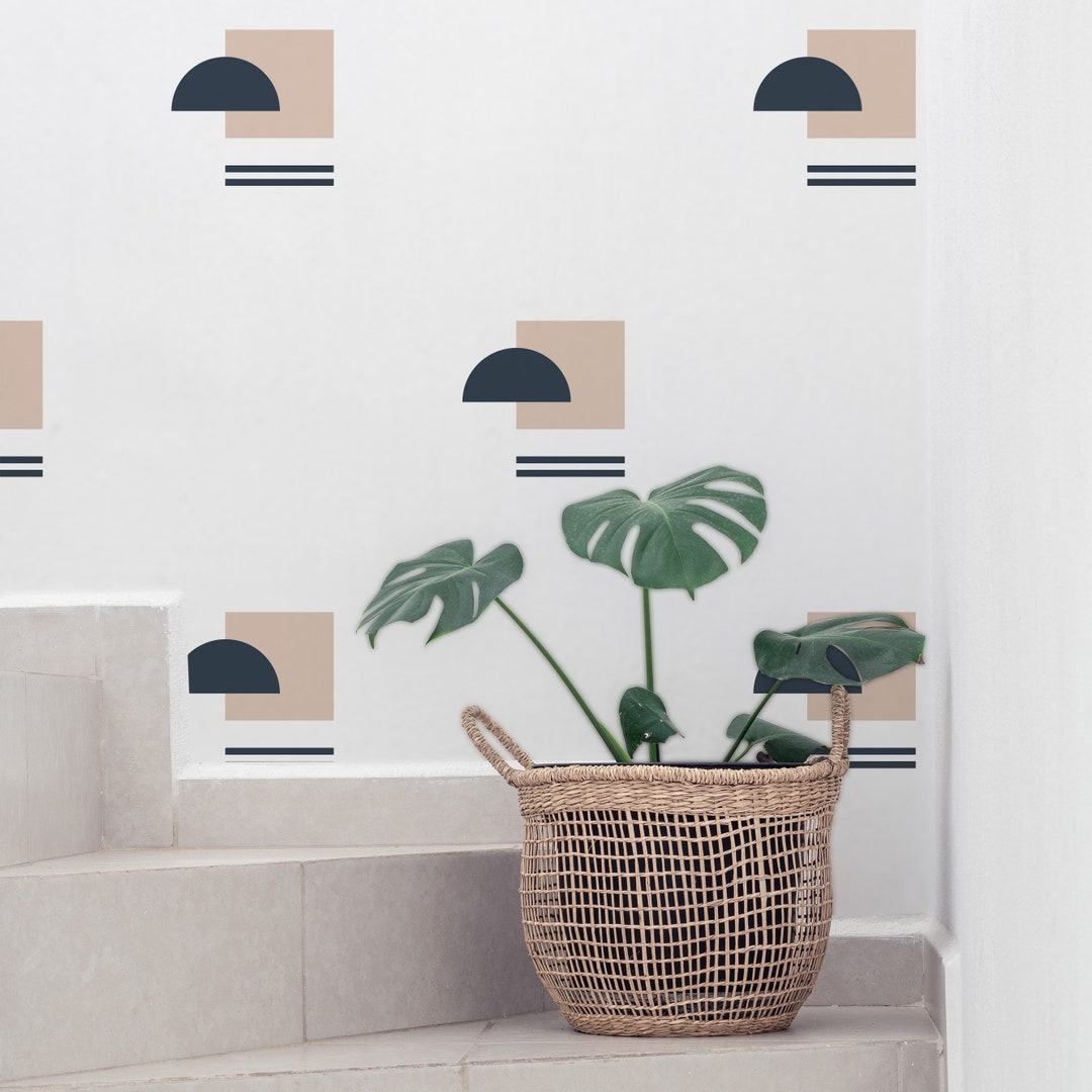 Papier Peint Art Déco Adhésif Peler-coller Amovible Fait Au - Etsy