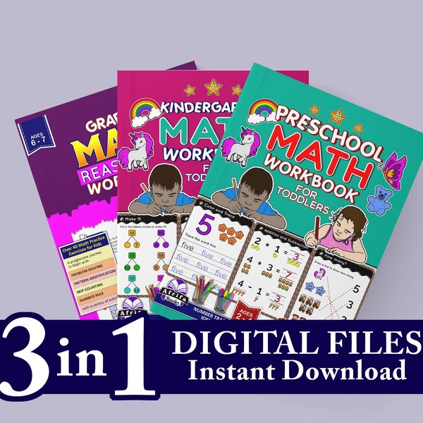 Preschool Workbook - Etsy