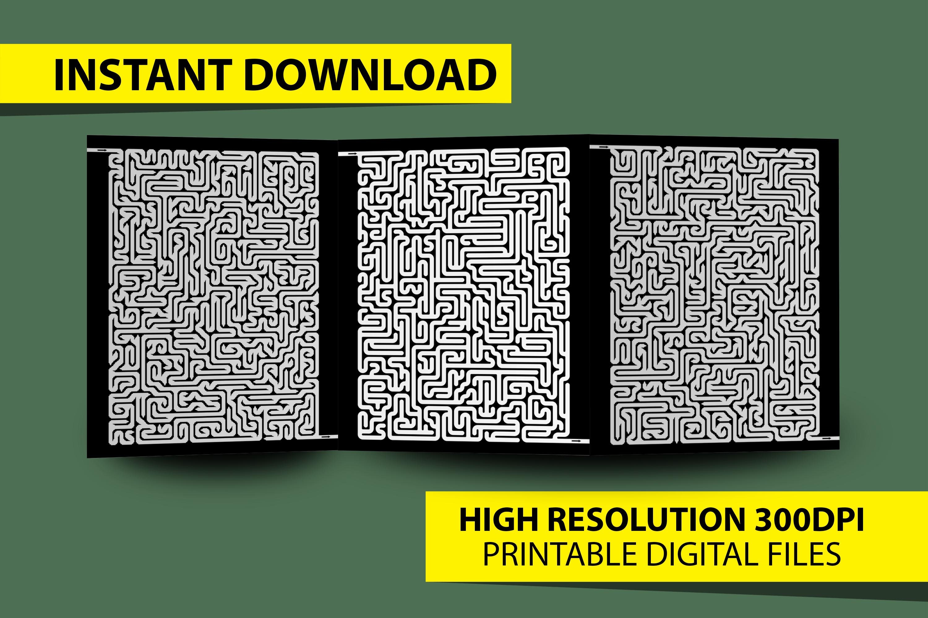 Difficult Maze Book for Adults Challenging Brain Teasing Labyrinth ...