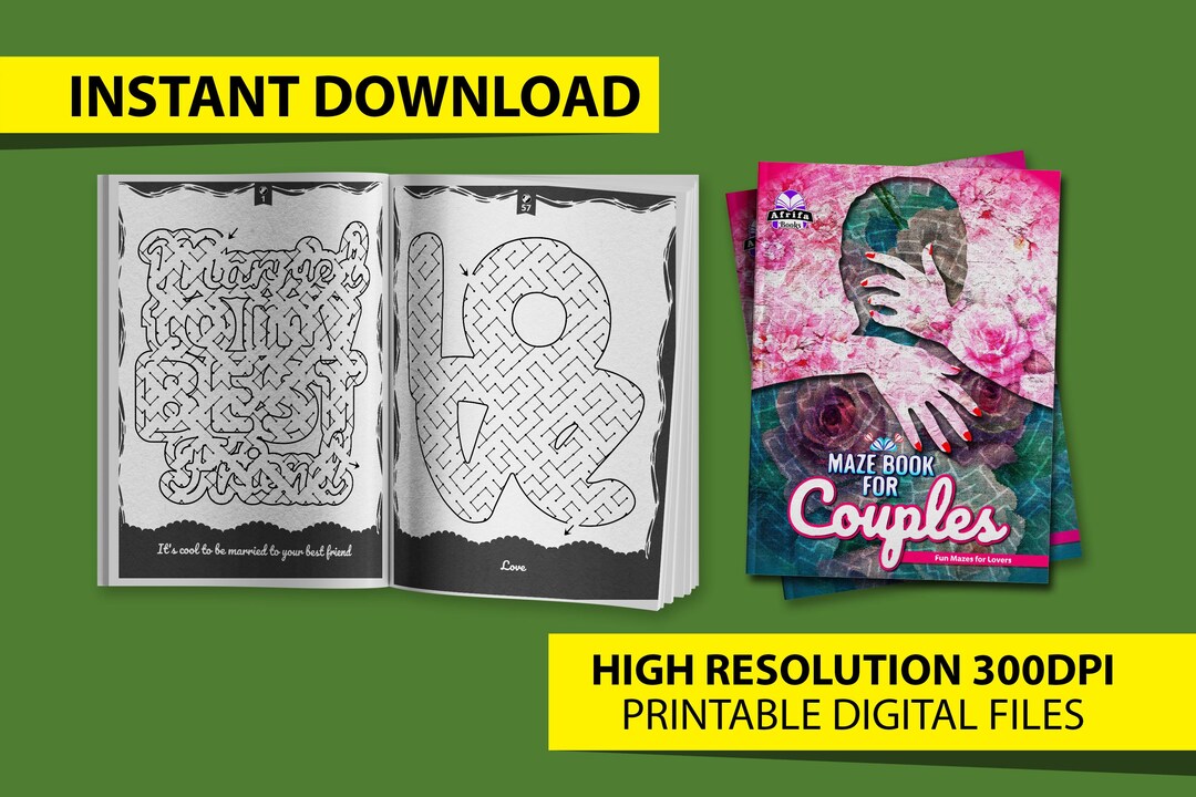 Maze Book for Couples: Fun Mazes for Lovers, Romantic Games for Married ...