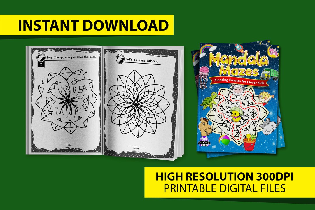 Mandala Mazes: Amazing Puzzles for Clever Kids Awesome Coloring ...