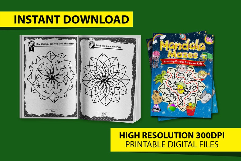 Mandala Mazes: Amazing Puzzles for Clever Kids Awesome Coloring ...