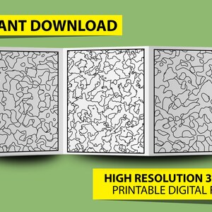 Military Coloring Pages for Adults, Camouflage Seamless Patterns, Army ...